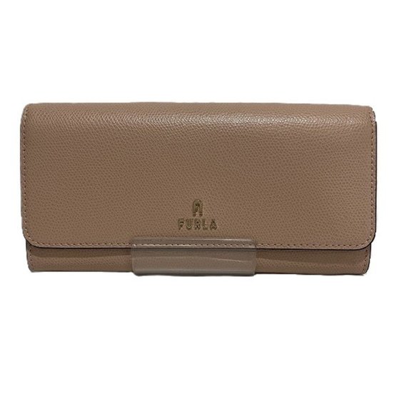 Furla | Bags | Furla Continental Flap Wallet Beige Leather Long For ...